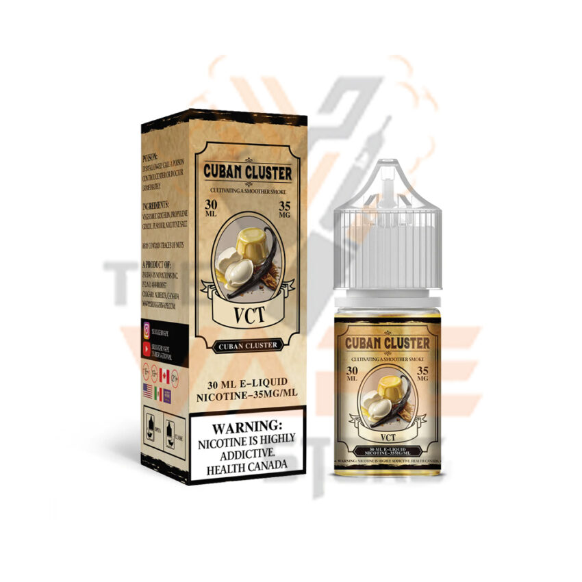 VANILLA CUSTARD TOBACCO 30ML – SLUGGER CUBAN CLUSTER SERIES - The Vape ...